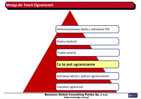 ERP Shop | POOGI, Teoria Ograniczeń, Ely Goldratt, Constraint